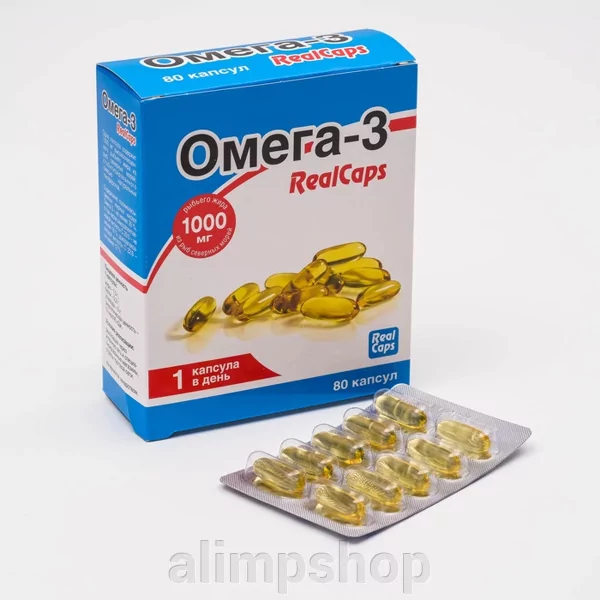 Омега-3 RealCaps, 80 капсул по 1400 мг (149321648) купить с доставкой ...